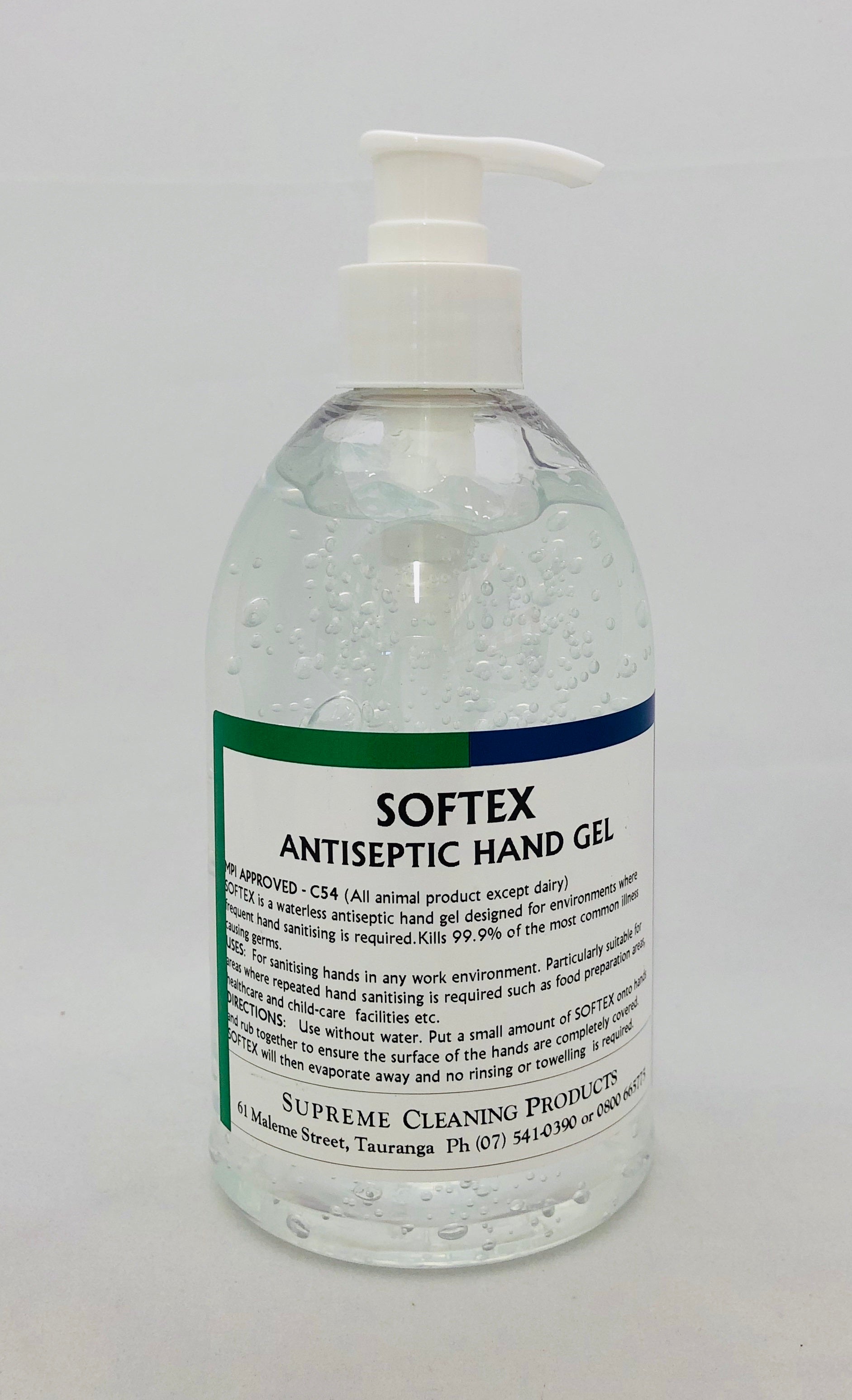 Softex Antiseptic Hand Gel - 500ml Pump – Bay Safety and Supplies