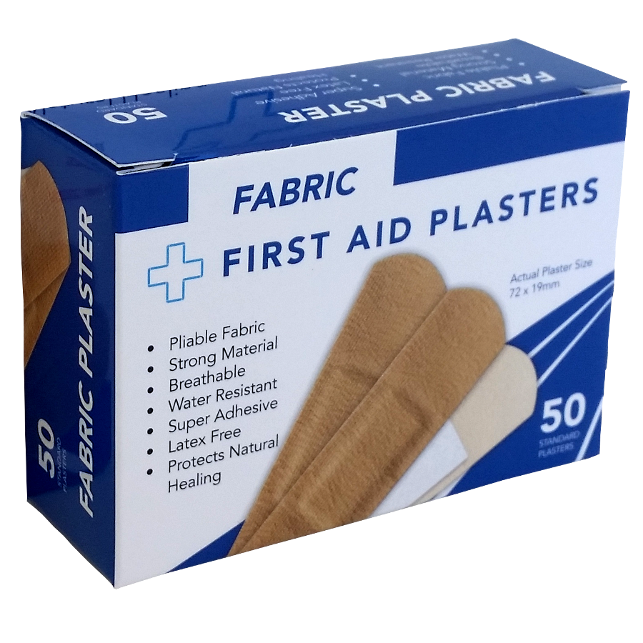 Fabric Plasters Standard - Box 50 – Bay Safety and Supplies