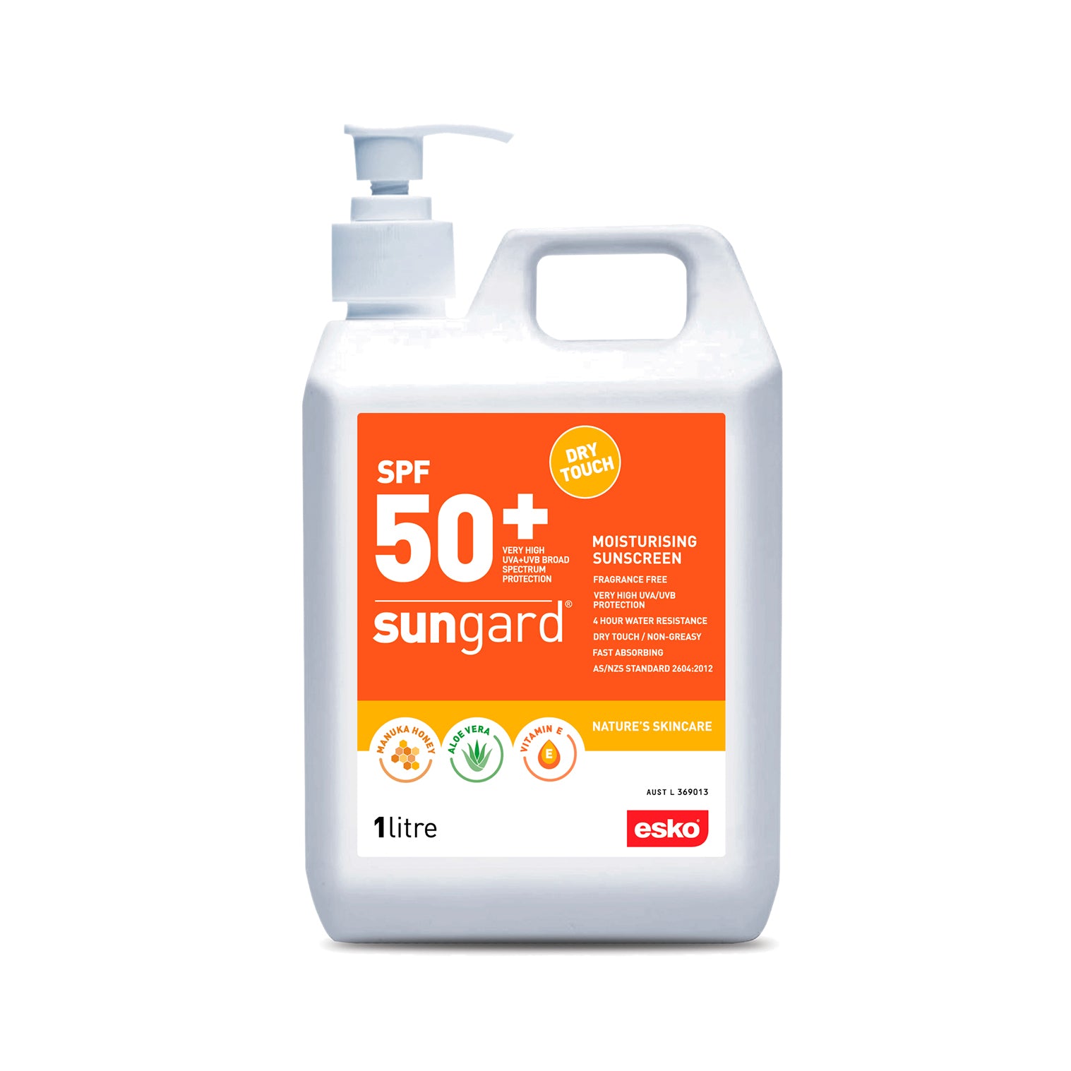 Sungard SPF50+ Sunscreen - 1ltr Pump Bottle – Bay Safety and Supplies